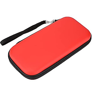 Aoutecen Lite Game Storage Bag, Hard Shell Waterproof Anti-Collision,Anti-Fall Scratch Resistant Game Consloe Carrier Hand Strap for Outdoor for Travel(red)