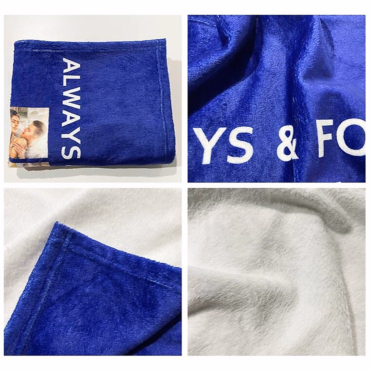 YFgohighhh Customized Class of 2023 Graduate Custom Blanket with Photo Red Stars Class of School for Women/Men Friends Daughter Son-50"x60"