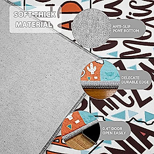 Kids Area Rugs 8'x10' The USA Map Mat for Living Room Bedroom, United States Map Educational Learning & Game Carpet Children Modern Indoor Playroom Rug