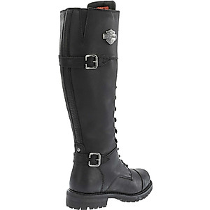 Harley-Davidson Footwear Women's Beechwood Leather Motorcycle Fashion Boot, Black, 10