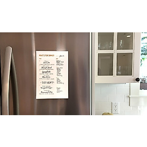 Two Tumbleweeds Meal Planning Notepad - "What's for Dinner?" Weekly Meal Planner and Grocery List Magnetic Notepad - 6 x 9” - 50 sheets