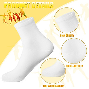 Tigeen 72 Pairs Quarter Ankle Sock Sport Ankle Socks Bulk Adult Unisex Cotton Sock Casual Quarter Socks for Men Women (Black, White, Gray)