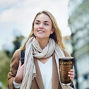 Qatdey Lawyer Gifts for Women/Men, Lawyer Gifts Tumbler 20oz, Law School Gifts for Law Student, Attorney Gifts Mug, Birthday Gifts for Lawyers Cup, Future Lawyer Gifts, Appreciation Gifts for Lawyer