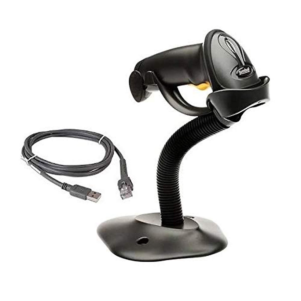 Square Stand, Square Register, Square Terminal Compatible Barcode Scanner | Zebra (Symbol) LS2208 Barcode Scanner with Hands-Free Stand and USB Cable