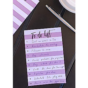 Small to-Do List Notepad, Large Sticky Notes, Lilac, 50 Pages, 4x6" by DAILY RITMO