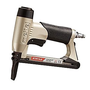 meite MT8016LN Pneumatic Upholstery Stapler 21 Gauge 80 Series 1/2-Inch Crown 1/4" to 5/8" Length Air Fine Wire Stapler Gun with Long Nose