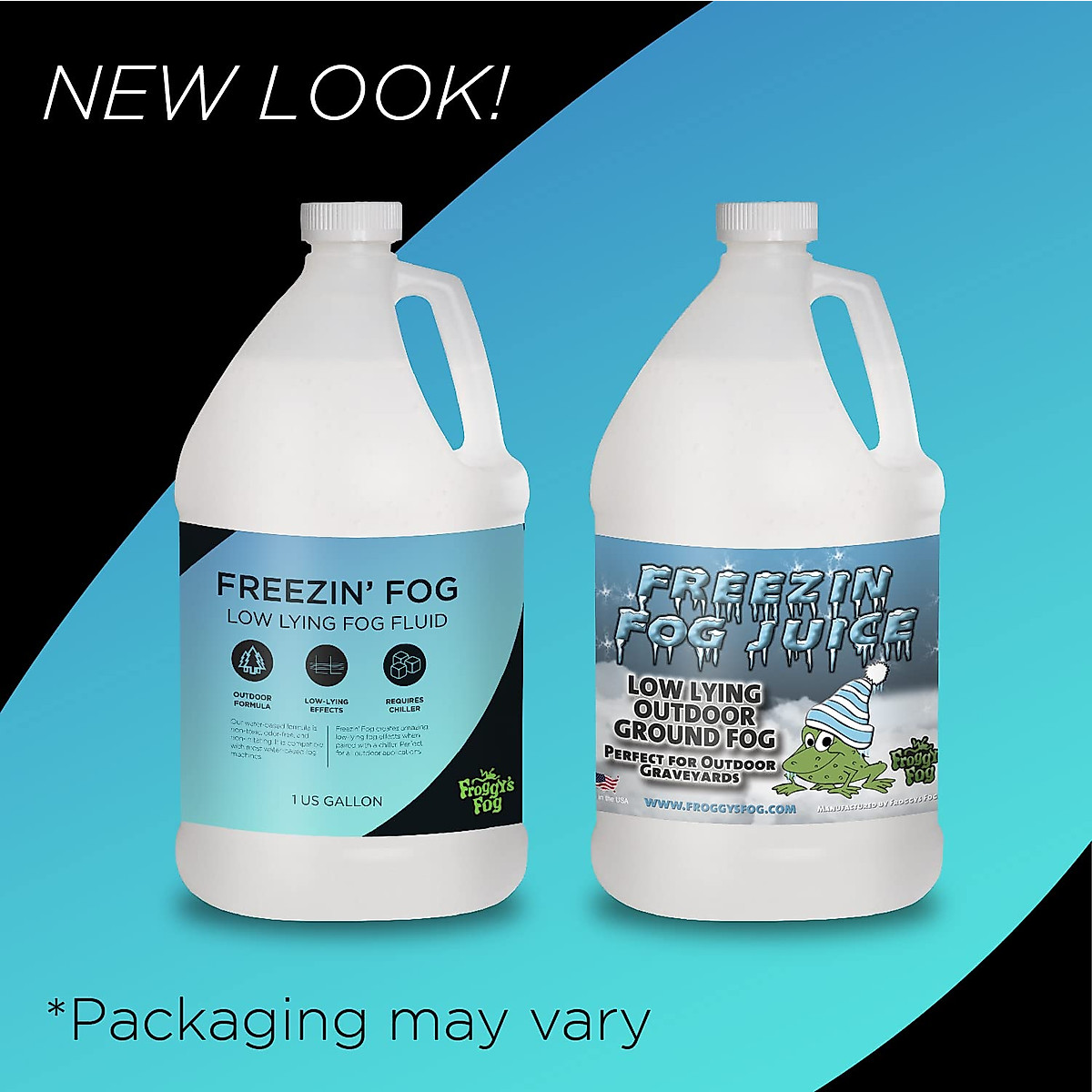 Froggy's Fog Freezin Fog, Low-Lying Ground Fog Fluid for Professional and Home Haunters, Theatrical Effects, and More, 1 Gallon