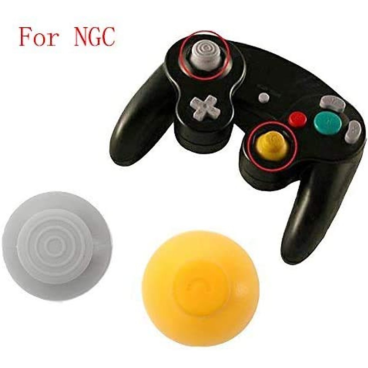 2 x Analogue Analog Sticks Thumbsticks Grips Thumb Joystick Cap for NGC Gamecube Controller