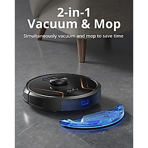 eufy by Anker, RoboVac X8 Hybrid, Robot Vacuum and Mop Cleaner with iPath Laser Navigation, Twin-Turbine Technology generates 2000Pa x2 Suction, AI. Map 2.0 Technology, Wi-Fi, Perfect for Pet Owner