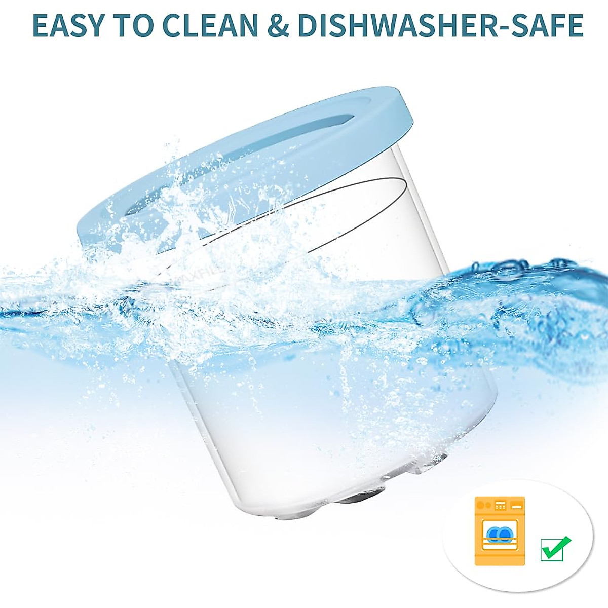 Noble Hydric Ninja Creami Pints And Lids - 4 Pack Ninja Creamy Pints Containers Nc301 Nc300 Nc299amz Series Ninja Creami Pints Safe Series Creamer Ninja Creamy Pints