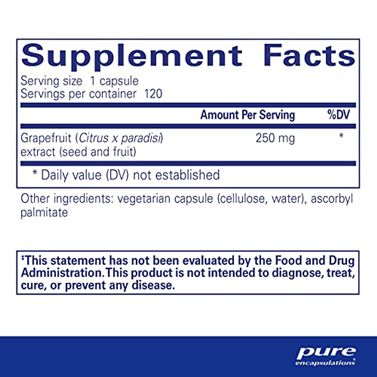 Pure Encapsulations Grapefruit Seed Extract | Supplement to Support The Balance of Intestinal Microorganisms and G.I. Tract* | 120 Capsules
