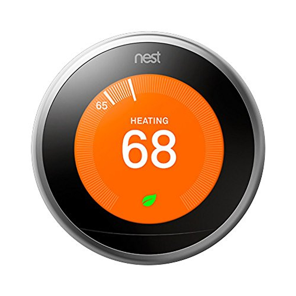 Google Nest T3007ES Learning Thermostat - 3rd Gen - (Stainless Steel) with Nest Temperature Sensor (T5000SF)