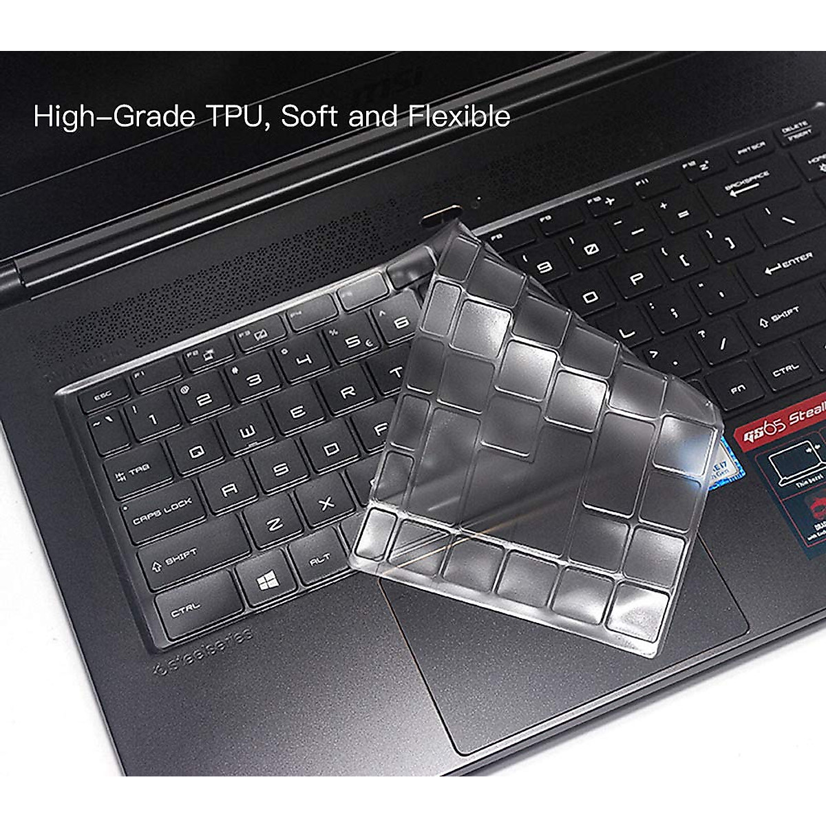 imComor for MSI GS65 GF63 PS63 Keyboard Cover Soft Ultra Thin Clear Skin for MSI GS65 GF63 Stealth Thin 15.6", MSI PS63 P65 WP65 WS65 15.6 Inch/MSI PS42 14 Inch Gaming Laptop Keyboard Protector Skin