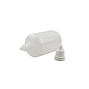 10PCS 100ML White Plastic Empty Refillable Portable Squeezable Dropper Bottle Cosmetic Makeup Packaging Essential Oil Container Saline Paint Solvents Eye Liquid Vial With Screw Lid And Plug (100ML)