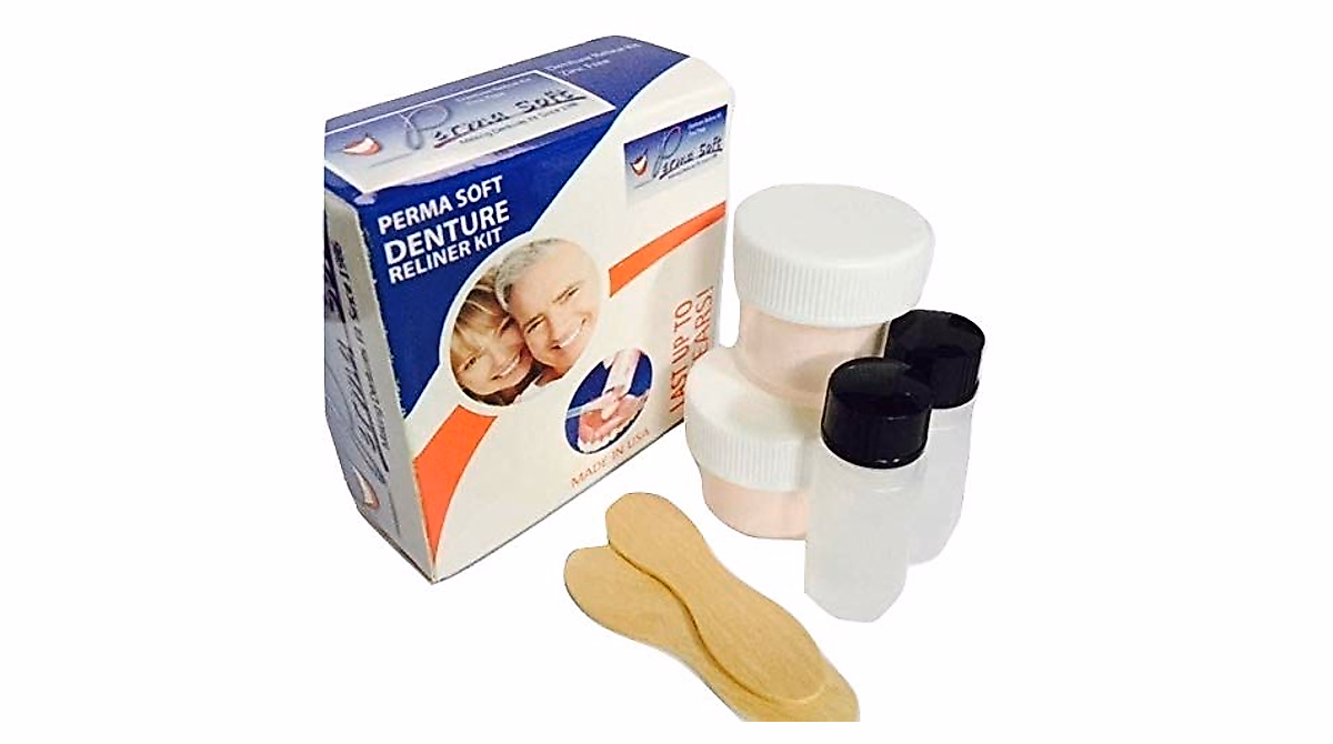 Perma Soft Denture Reliner Kit for Comfortable, Long-Lasting Fit