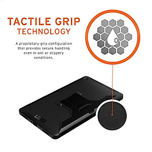 URBAN ARMOR GEAR UAG Samsung Galaxy Tab A 8.4 Case (2020) (SM-T307) Scout with Kickstand [Black] Rugged Military Drop Tested Protective Cover