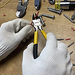 Wire Cutters, BOOSDEN 5 inch Flush Cutter, Dikes Wire Cutter for Crafting Electrical Jewelry Making, Precision Wire Cutter, Small Wire Cutter, Ultra Sharp Wire Clippers, Wire Snips