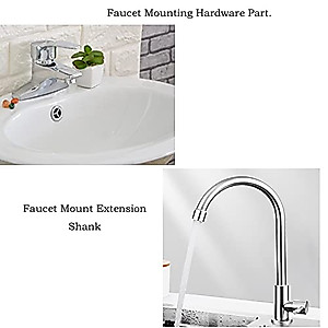 1pcs 2.32Inch Length Shank Nuts Faucet Tap Extension,Faucet Mount Extension Shank Threaded Pipe Mounting(Type:3)