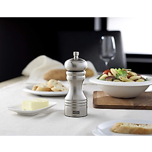 Trudeau Professional Pepper Mill, 6", Stainless Steel