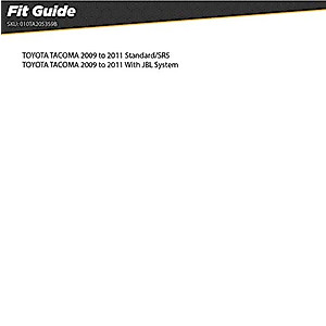 Scosche TA2053S9B Compatible with 2009-11 Toyota Tacoma ISO Double DIN Dash Kit, Light Metallic Silver