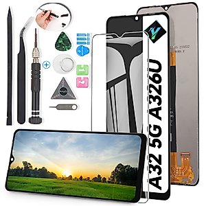 Screen for Samsung Galaxy A32 5G Screen Replacement for Samsung A32 5G A326U LCD Display Touch Screen Digitizer Assembly with Kit
