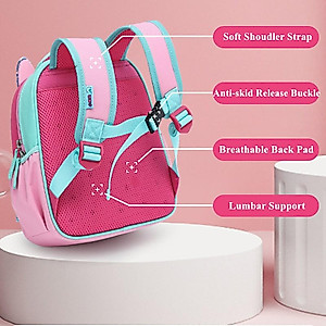 ONGLYP Toddler Backpack for Girls and Boys Ages 2-5,Waterproof Preschool Backpack for Kids,Cute Children Kindergarten Bookbag (Rabbit, Toddler Backpack(Ages 2-5))