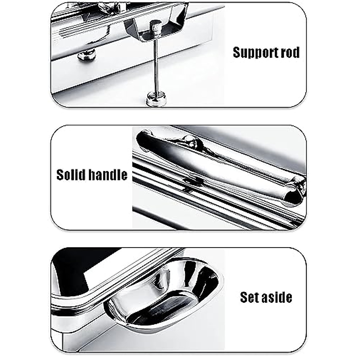 Buffet Server and Warming Tray, Hot Plates Warmer for Keeping Food Warm, 9L 13L Electric Chafing Dishes with Touch Display, 600W Fast Heating (13l 1/2size)