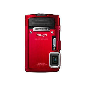 Olympus Stylus TG-830 iHS Digital Camera with 5x Optical Zoom and 3-Inch LCD (Red) (Old Model)