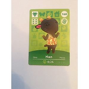 Nintendo Animal Crossing Happy Home Designer Amiibo Card Nan 168/200 USA Version