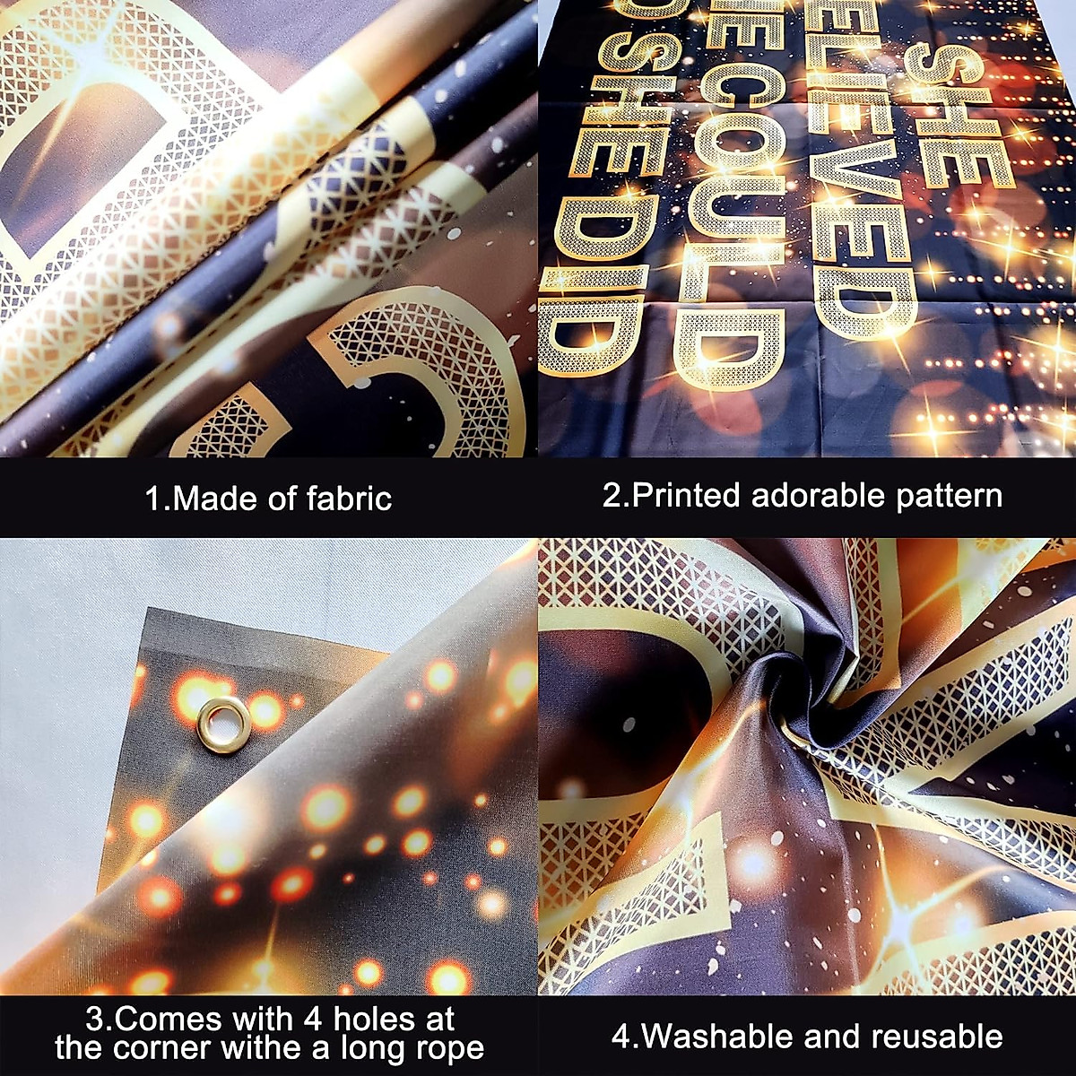 KatchOn, She Believed She Could So She Did Banner - XtraLarge 72x44 Inch | Congratulations Banner, Congratulations Decorations | 2024 Graduation Party Decorations, Graduation Decorations Class of 2024