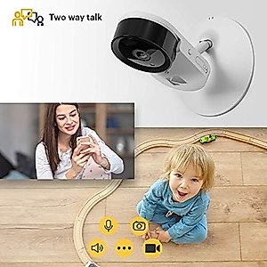 KODAK C520 WiFi Video Baby Monitor with Above-The-Crib View, Parent Unit for Constant Monitoring and Phone App for Quick Check-ins (Renewed)