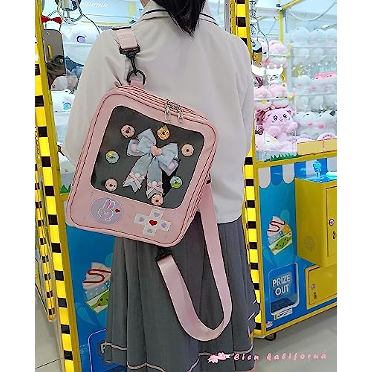 Eien Kaliforua Ita Bag Cute Game Console Design Ita Bag Ladies 3 Way Ita Bag New Cartoon Kawaii Backpack