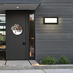 Heart Carpenter Home Decorations Door Sign "HELLO" Porch Sign for Spring Welcome Sign Rustic Farmhouse Wall Decor for Home(Hello)