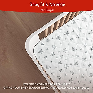 Mini Crib Mattress Pad, Premium Memory Foam Mini Crib Mattress Pad 38" x 24" with Soft Removable Cover, Fits for Dream On Me, Davinci & Delta Children Mini Crib