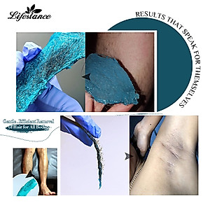 Lifestance Wax Warmer Hair Removal Kit- 4 Packs of Wax Beads(14.1 oz total)- At Home Waxing Kit for Women Sensitive Skin Brazilian Facial Hair Body