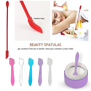 TCJJ 15PCS Non-stick Wax Sticks Reusable Wax Spatulas Wax Applicators Large Small Plastic Scraper for Hair Removal Waxing and Beauty Makeup