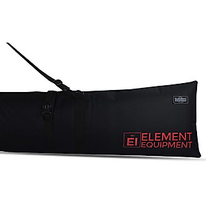 Element Equipment Padded Ski Bag Adjustable One Size Fits All Travel Ski Bag Black/Red