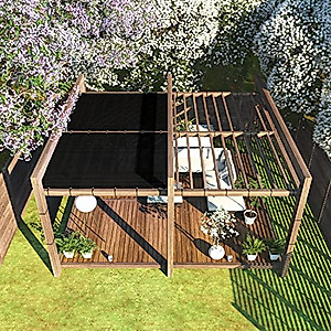 ColourTree 6' x 50' Black Fence Privacy Screen Windscreen Cover Fabric Shade Tarp Netting Mesh Cloth - Commercial Grade 170 GSM - Cable Zip Ties Included - We Make Custom Size