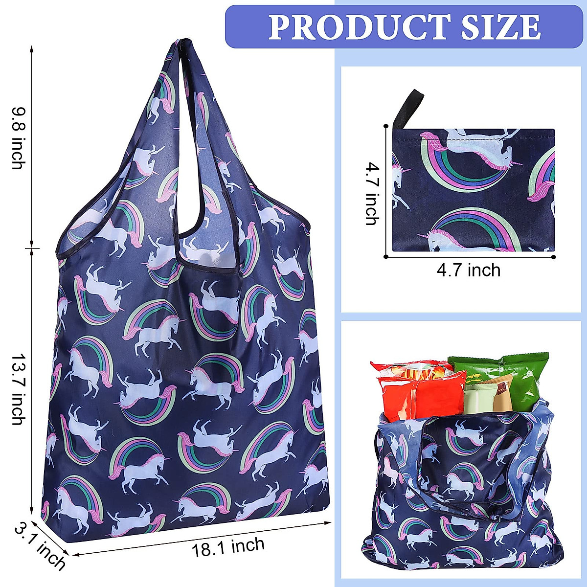 Shappy 30 Pcs Reusable Grocery Bags Christmas Foldable Shopping Totes Bags with Separated Zipper Storage Pouch Handles Lightweight Waterproof Reusable Bags Washable Cloth Grocery Bags (Floral Style)
