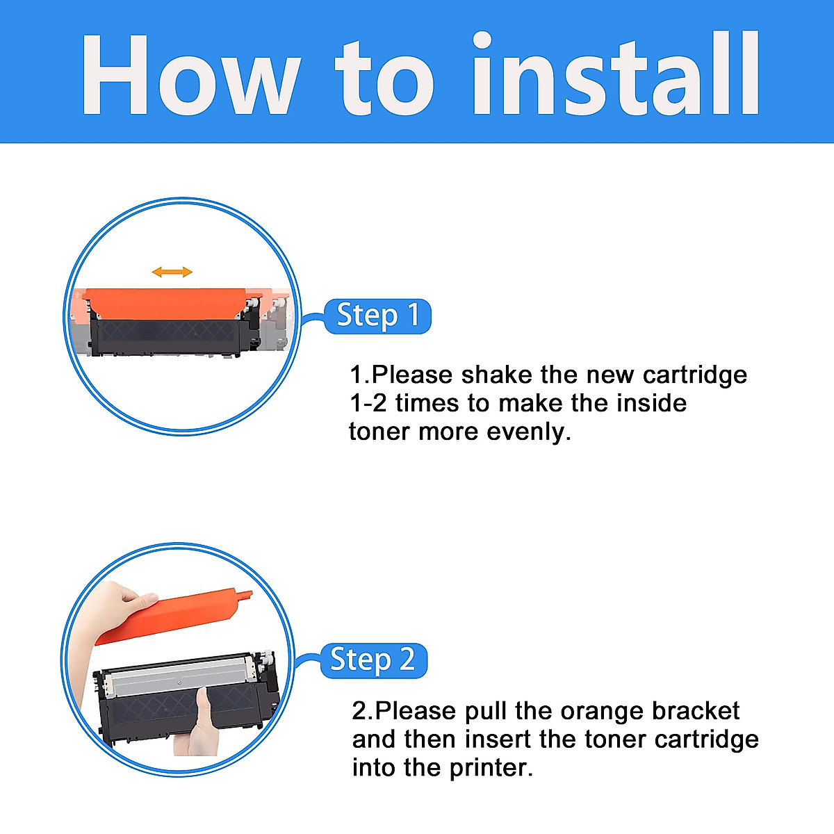 LCL Compatible Toner Cartridge Replacement for Samsung CLT-404S CLT-K404S CLT-C404S CLT-M404S CLT-Y404S SL-C430 SL-C430W SL-C480 SL-C480W SL-C480FN (4-Pack Black Cyan Yellow Magenta)