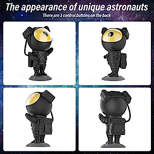 BestYiJo Astronaut Light Projector, Galaxy Projector Night Light 3D Nebula Decor lamp for Kids Room with Remote Control, 8 Color Modes Star Projector for Bedroom Ceiling Gaming Room Decor