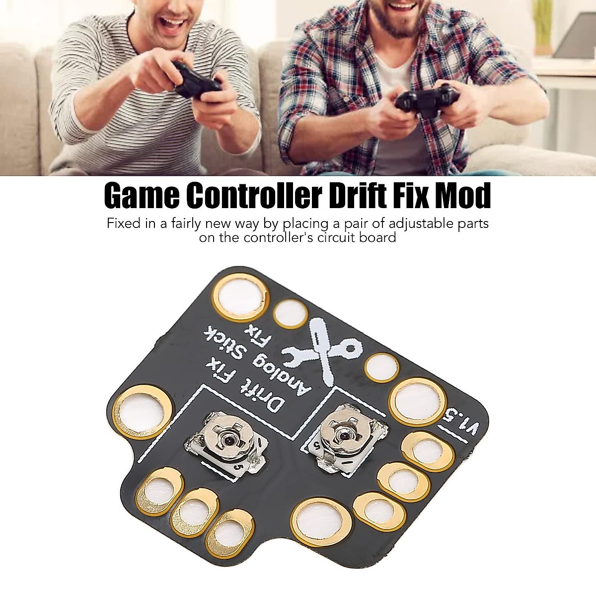 Drift Repair Board, 10pcs Gamepad Joystick 3D Analog Stick Drift Fix Mod, Controller Analog Stick Drift Repair Tools Fit for PS4 for PS5 for XBOX