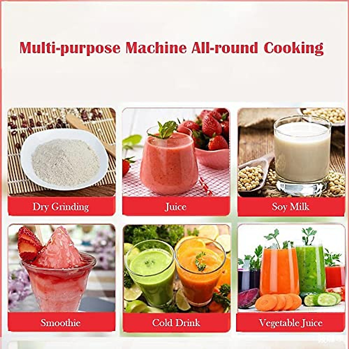 Professional Kitchen Blender Set with Blending & Grinding Blades Countertop Blender 900W Adjustable Speeds Blender with 53 Oz Blender Cup for Shakes and Smoothies,10 Oz Grinder Cup for Coffee,Bonus 2pcs Cord Organizer (Black)