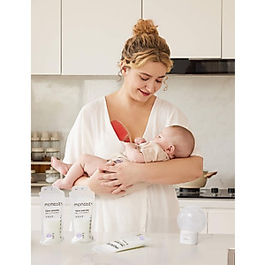 Momcozy Large Reusable Breast Therapy Packs, Temp-Sensing Hot and Cold Gel Breast Pads, Breastfeeding Essentials for Relieve Clogged Ducts, Nipple Pain, Improve Milk Flow, Engorgement, 2 Pack