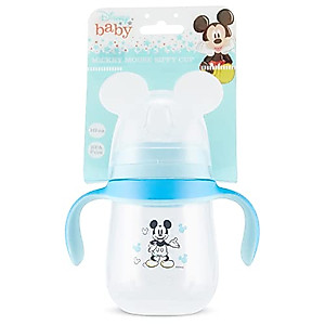 Disney Sippy Cups for Toddlers, Learner Sippy Cups for Kids with Pacifier, BPA-Free Trainer Cup with Handles, Leak-Proof Minnie Mouse and Mickey Mouse Sippy Cups, Perfect Unisex Gift for Children