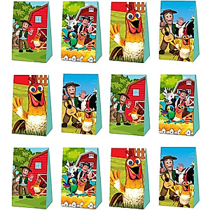 OU GUAN La Granja De Zenón Birthday party Gift Bags La Granja De Zenón Theme Party Supplies (Pack of 18)