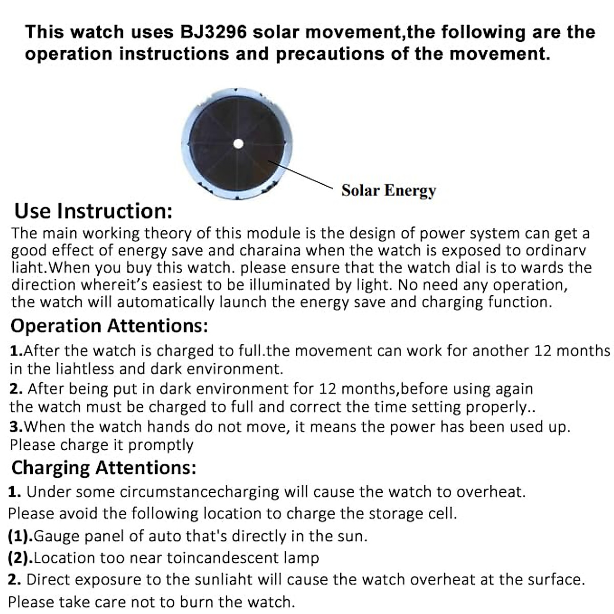 Diaofendi Solar Powered Watch for Women/Man/Nurse, Watch with 24 Hour Second Hand,Military Time Easy Read Dial (Silver/White Black)