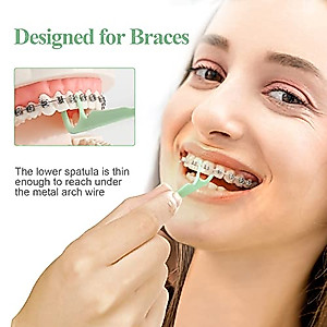 300 Count Orthodontic Flossers for Braces with Floss Dispenser, Braces Flossers for Kids Teeth & Adults, Dental Floss for Braces, Dental Floss Picks, 50 Count Bag (Pack of 6)