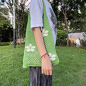 Fairycore Hobo Bag Fairy Grunge Aesthetic Hobo Bag Aesthetic Tote Bag Fairy Grunge Accessories for Women (Green)