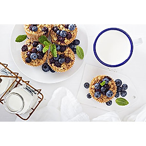 Mrs. Anderson's Baking 12-Cup Muffin Pan, Carbon Steel with Non-Stick Coating, PFOA Free, 14-Inches x 10.5-Inches